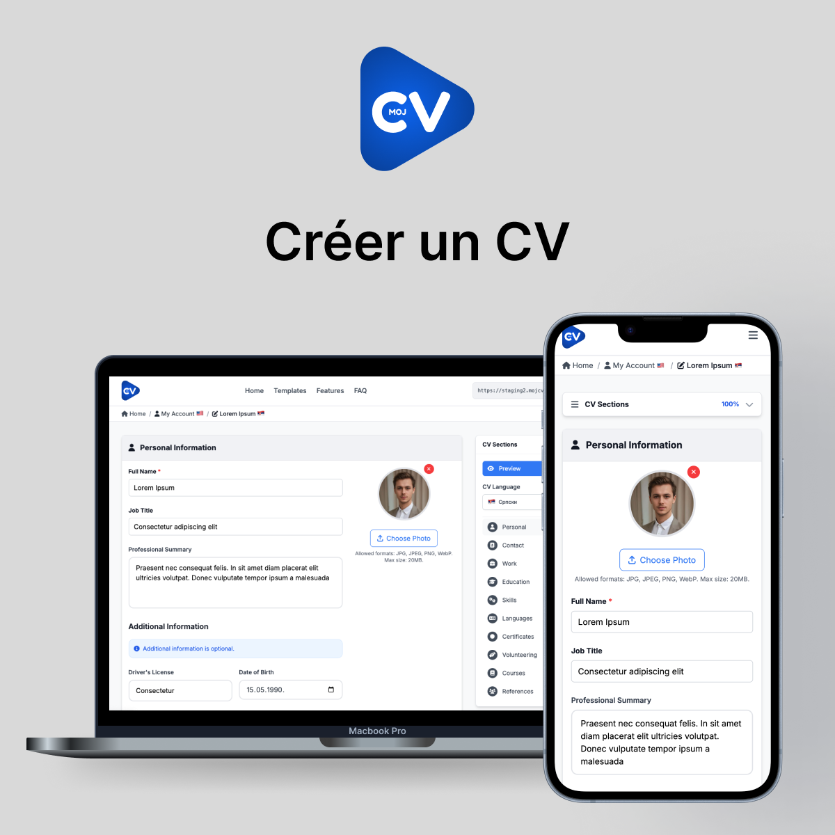 Générateur de CV PDF Gratuit : Créez un CV Professionnel sans inscription
